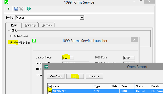 Corrected 1099’s using Aatrix